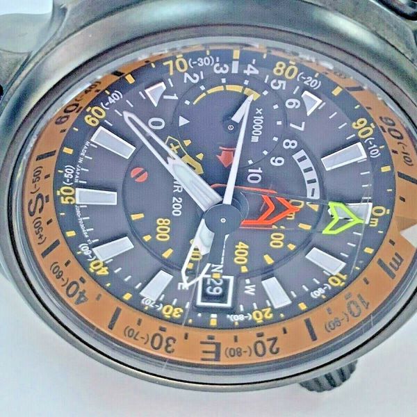 Citizen Promaster Altichron Eco-Drive Solar Titanium J280-T019811 Box ...