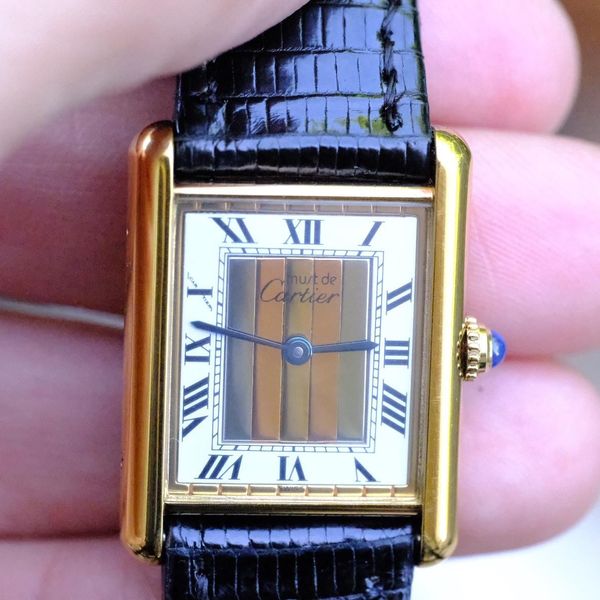 [WTS] Cartier Tank Rare Tri Gold Roman Dial in FULL Boxes & Papers ...