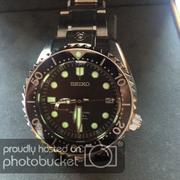 FS: Seiko SBDB001 - 600M Spring Drive GMT/Diver in All Titanium ...