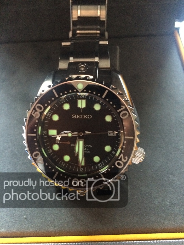 FS: Seiko SBDB001 - 600M Spring Drive GMT/Diver in All Titanium ...