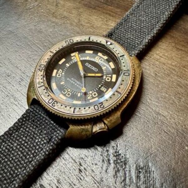 Bronze Seiko Turtle SRP - Automatic Watch- Vintage Patina Brass ...