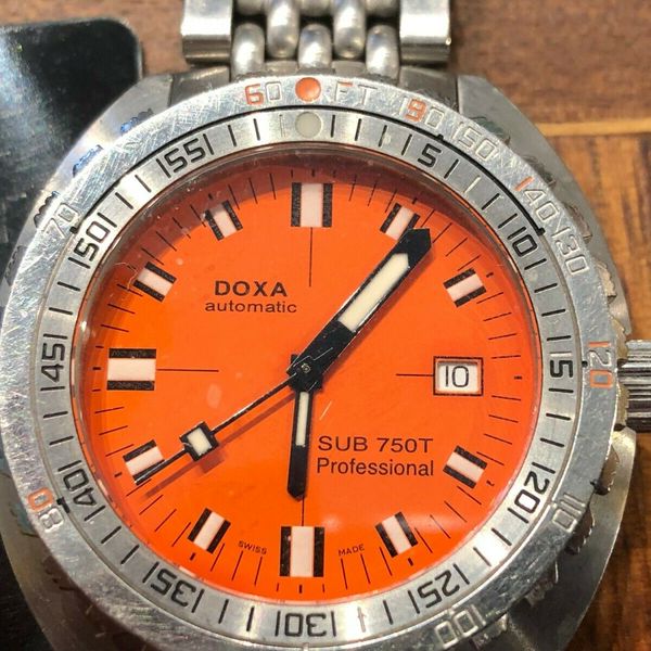DOXA SUB 750T Pro Series Dive Watch - Collectors "Sahara" Edition | WatchCharts Marketplace