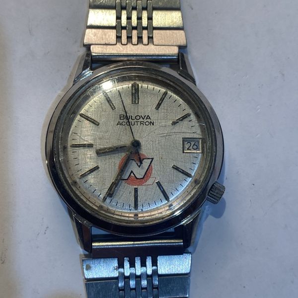 Vintage 2181 N6 Bulova Accutron Stainless Steel Menâ s Watch Great ...