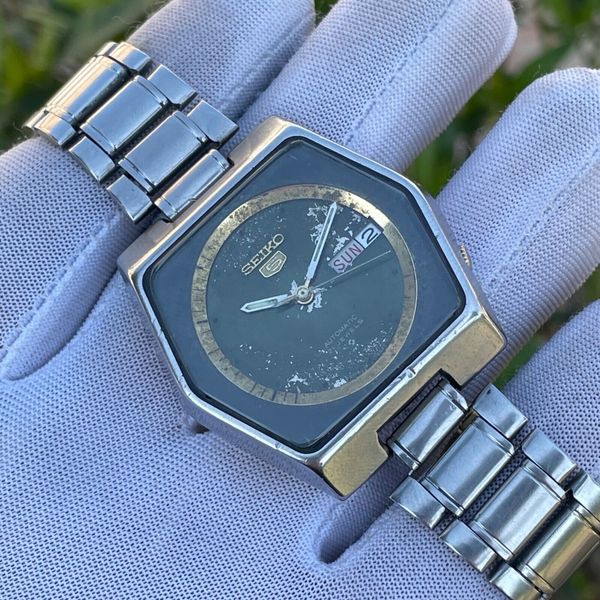 Vintage Seiko 5 Automatic 21 jewels Made in Japan Menâ s Watch 6319 ...