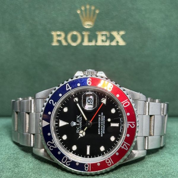 AD Receipt???? Rolex 16710 GMT Master II Pepsi Full Set Oyster 40mm ...