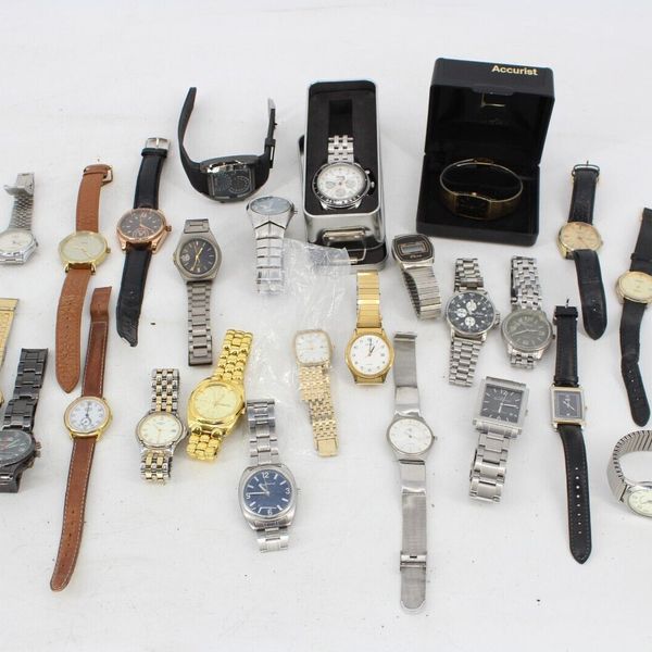 F x25 Vintage Quartz Gents Wristwatches inc Casio, Adidas Not Tested ...