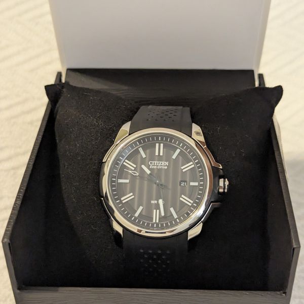 Citizen AR Eco-Drive Black Dial Men's Watch AW1150-07E | WatchCharts ...