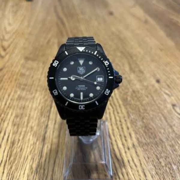Custom Tag Heuer 1000 Black Menâ s Watch 908.026N | WatchCharts Marketplace