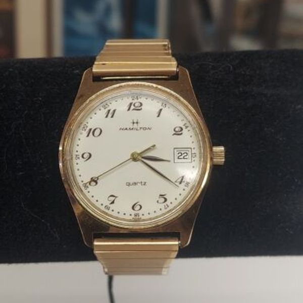 VINTAGE HAMILTON QUARTZ 740 CAL. 6 JEWELS "BRAD" MENS WRIST WATCH ...