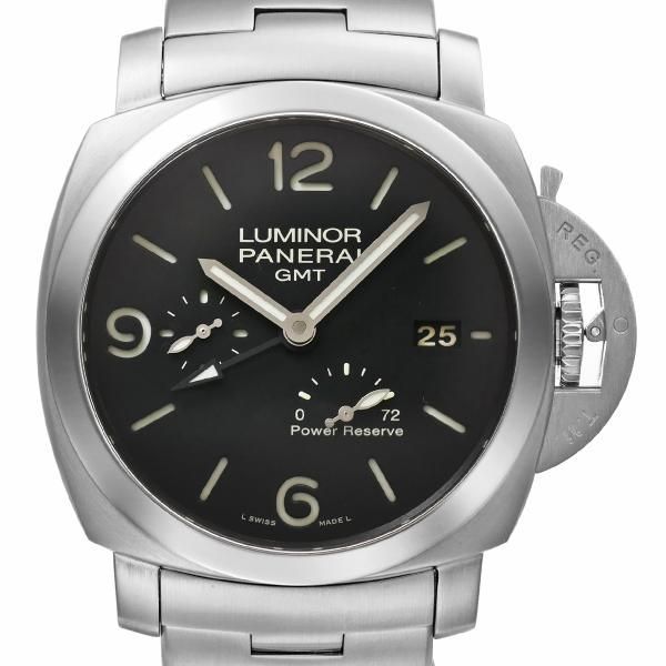[Used] Officine Panerai Luminor 1950 3DAYS GMT Power Reserve ACCIAIO ...