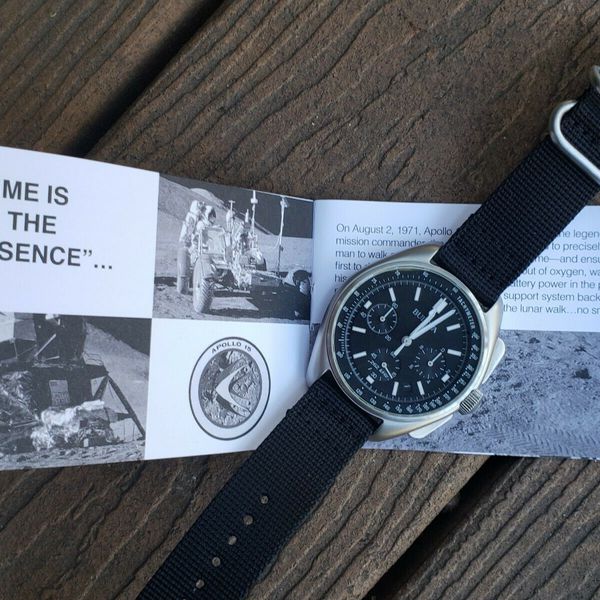 BULOVA - MOON WATCH - Lunar Pilot - 2 Nylon Straps - Excellent ...