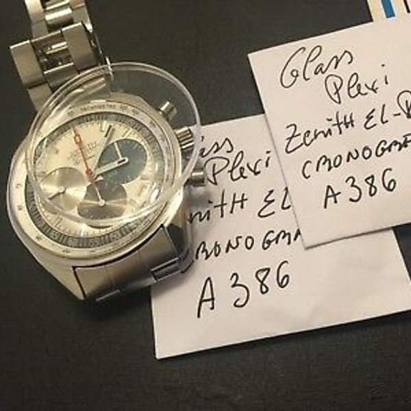 Plexi glass zenith the first chronograph mod: a386 Best price * no ...