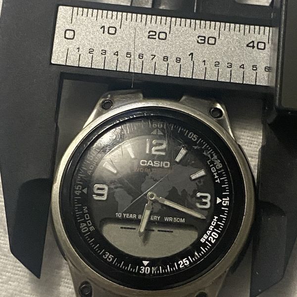 RARE Casio world time Mens watch vintage AW-80 | WatchCharts Marketplace