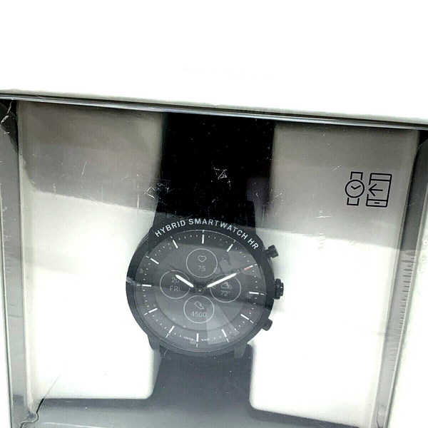 Fossil Men's Watch FTW7010 Collider Hybrid HR Smartwatch Black Dial ...