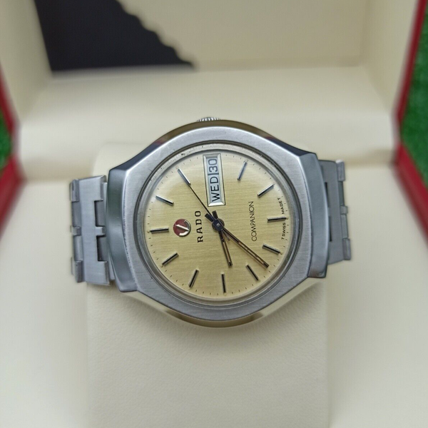 LUXURY VINTAGE RADO COMPANION AUTOMATIC WATCH SWISS MADE 70s MEN & RARE ...
