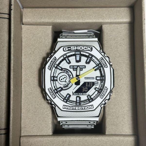 Casio G-SHOCK MANGA THEME GA-2100MNG-7AJR White Men's Watch ...