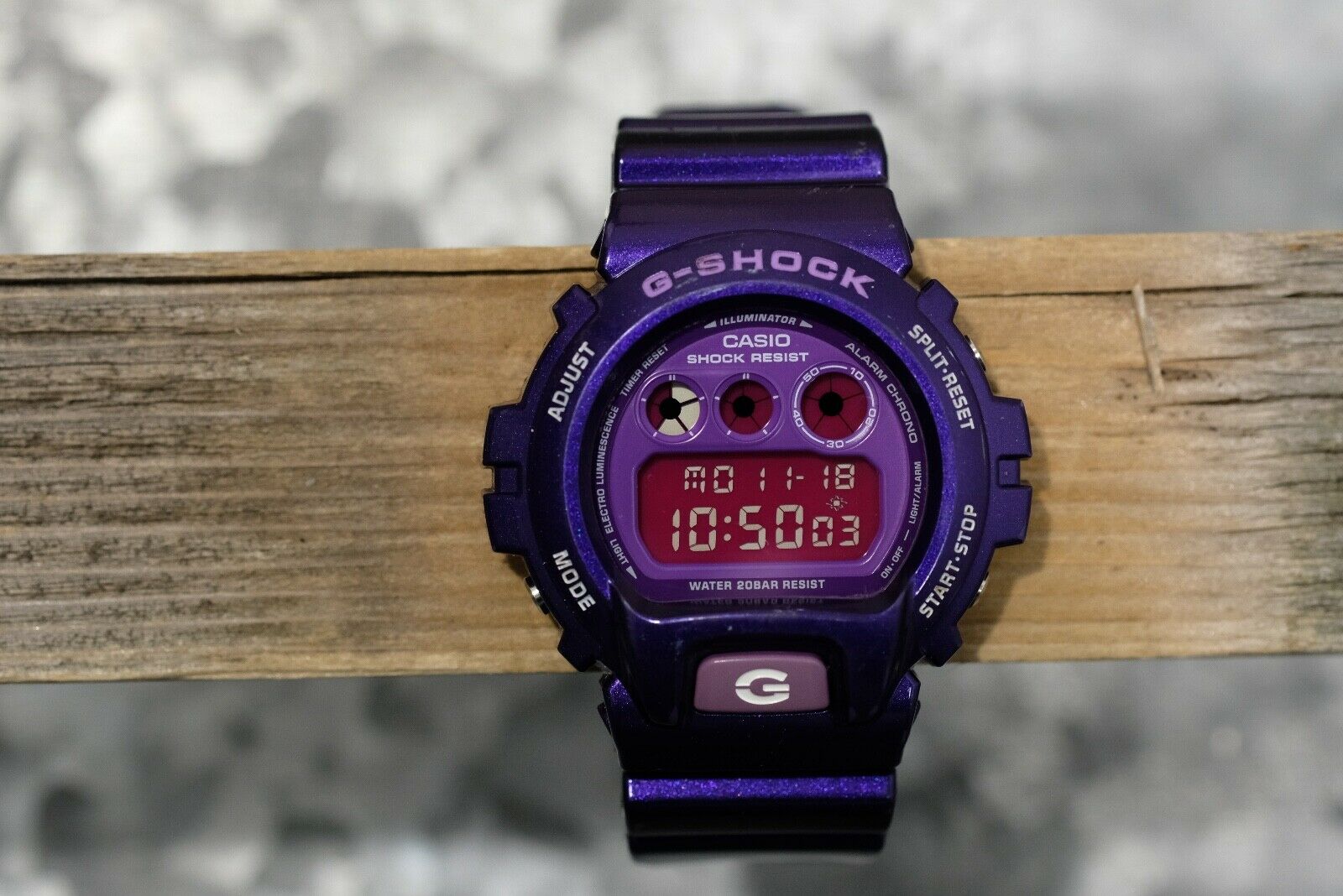 Casio G-Shock (1289) DW-6900CC Purple Metallic, Working | WatchCharts