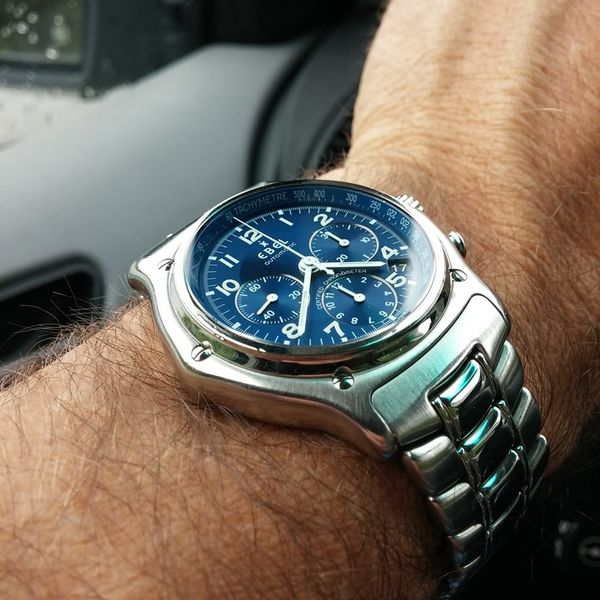 FS: Ebel 1911 Chronograph, Blue Dial, All Stainless | WatchCharts