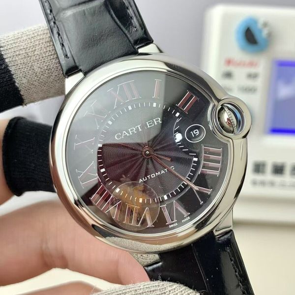 Ballon Bleu de Cartier Blue Balloon watch 42mm steel automatic winding ...