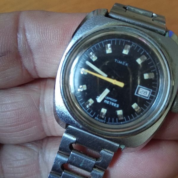 TIMEX MARLIN DATE OROLOGIO MECCANICO VINTAGE HAND WINDING WATCH ...