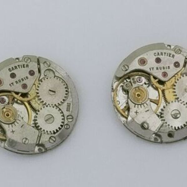 Lot 2 Cartier 78X Tank Hand Winding Movements | WatchCharts