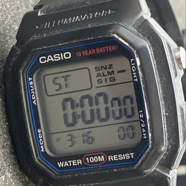 Casio W800H Series Digital Watch 100 Meter Water Resistance WORKS ...