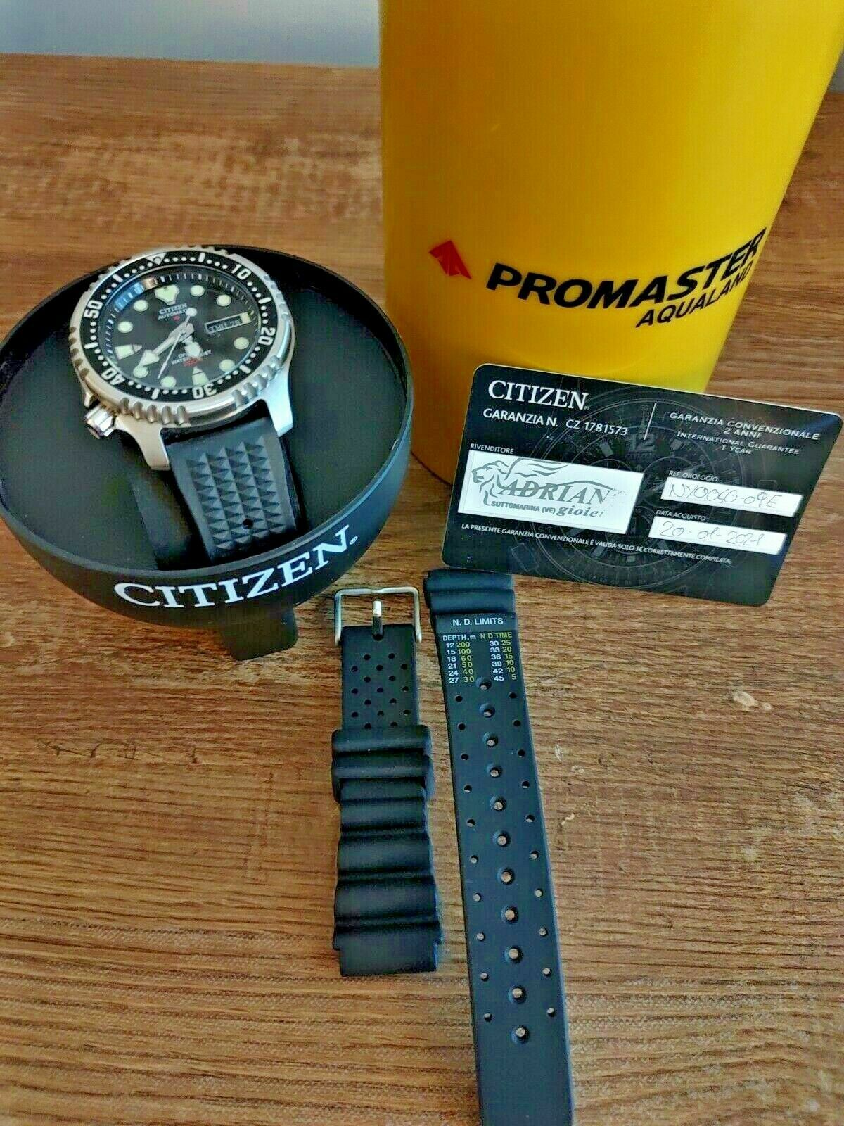 Citizen Promaster NY0040-09E Wrist Watch (comes with extra rubber strap ...