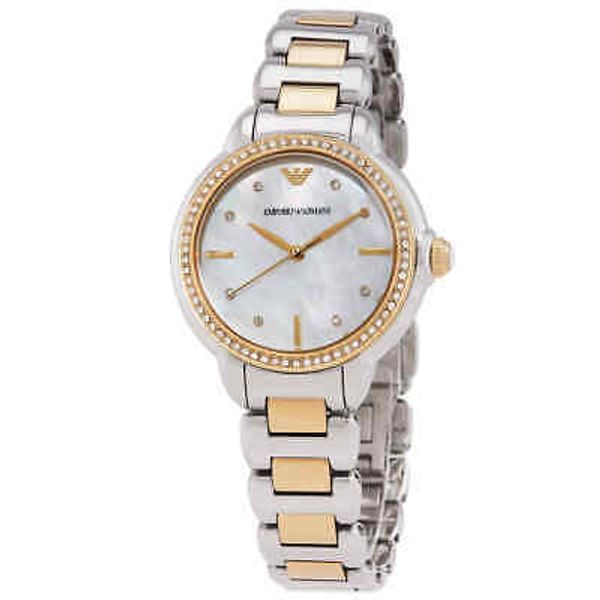 Emporio Armani Mia Quartz Crystal Ladies Watch AR11524 | WatchCharts ...
