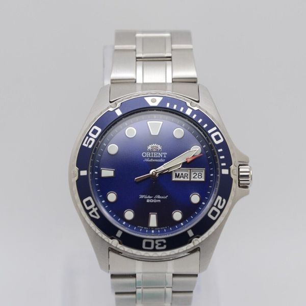 Orient Ray II Automatic Blue Dial Stainless Steel 200M AA02 Men's Watch ...
