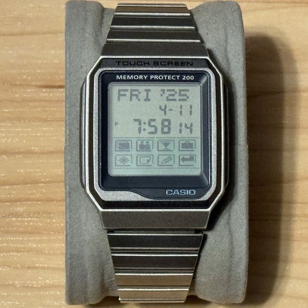 Casio VDB-200 Data Bank Touch Screen Memory Protect 200 Menâ s Digital ...