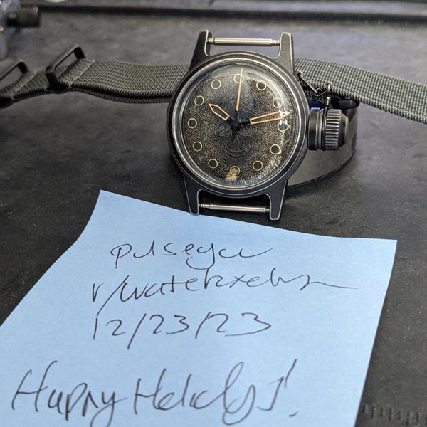[WTS] Vintage Diver Mod: "Skull" Canteen Crown, Full Lume Dial ...