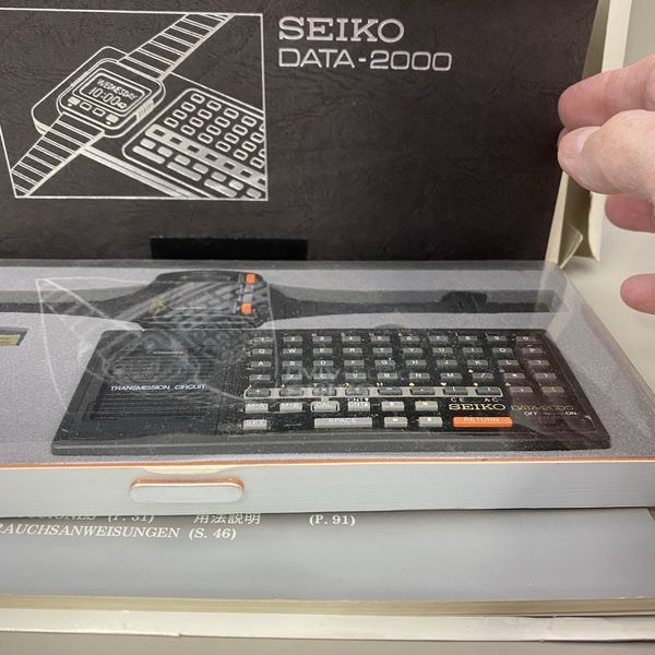 Vintage 1984 SEIKO DATA 2000 Watch /KeyBoard Model No UK01-0030 Read ...