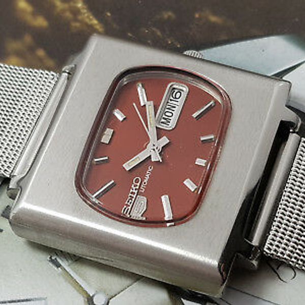 RARE Vintage Seiko 5 6319-5000 TV DIAL Automatic Red Dial. | WatchCharts