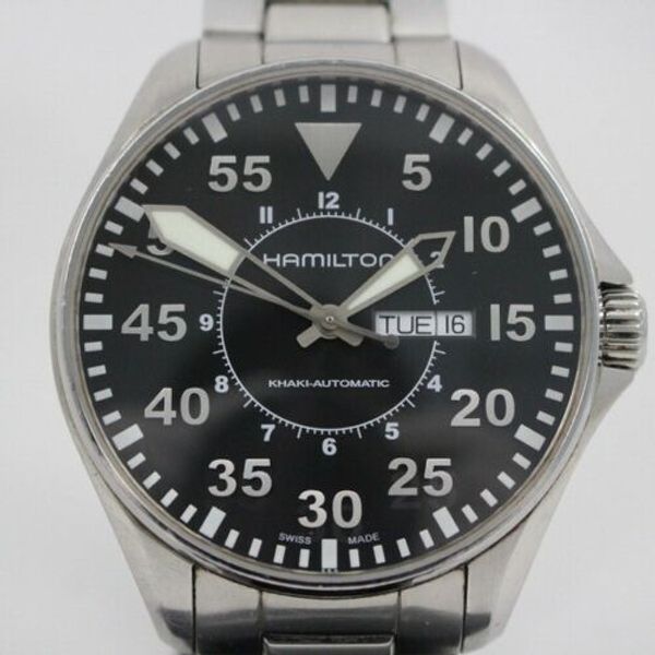 Hamilton Khaki Pilot Automatic H64715135 Day/Date Men's Watch wl23752 ...