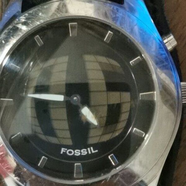 Fossil Mans Big Tic Quartz Watch, New Batteries | WatchCharts Marketplace
