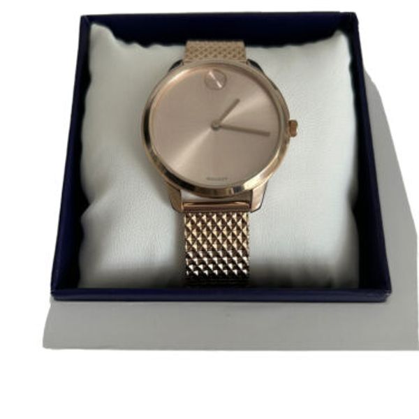 Movado Bold Women's Watch stainless steel Rose Gold tone 3600596 ...
