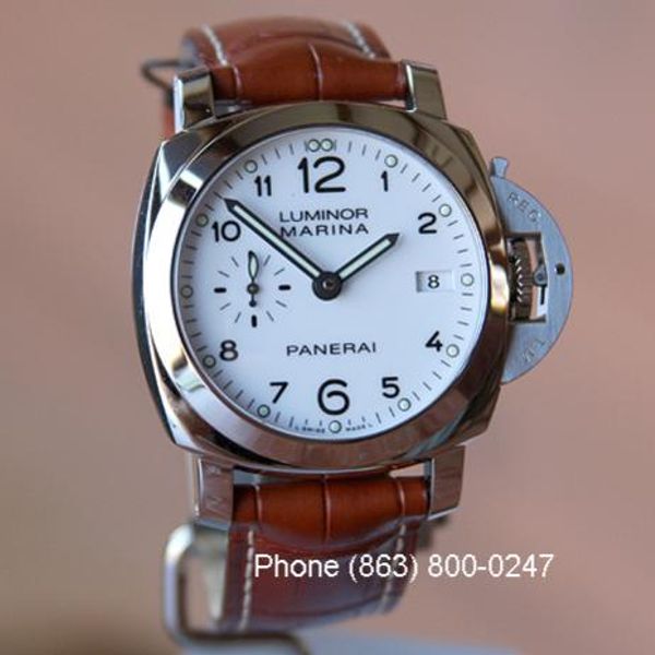 FS Panerai PAM 523 Luminor Marina 3 Days 1950 Case White Dial 42mm, NEW ...