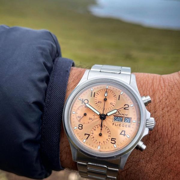 [WTS] Sinn 356 Flieger II Copper Dial Pilot Chronograph on Fine Link ...