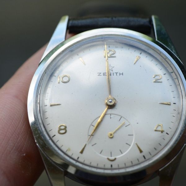 Vintage Zenith Star Sporto Watch 35mm Caliber 126 Manual Wind Stainless ...