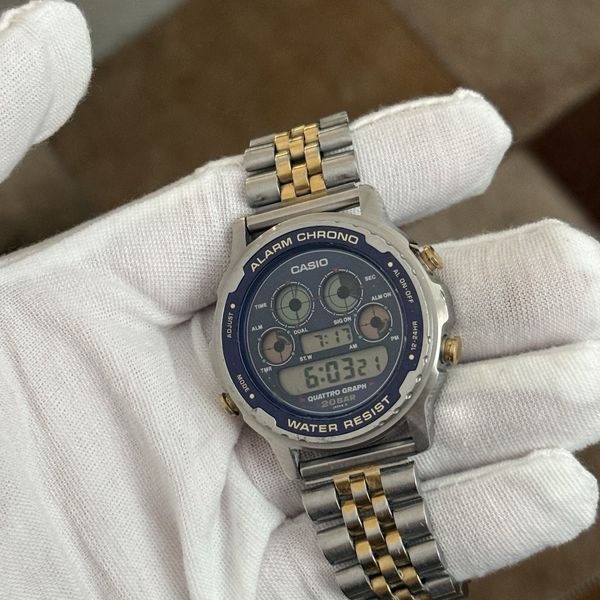 Rare Vintage Casio DW-7300 Quattro Graph 1990s JDM Digital Sports Watch ...