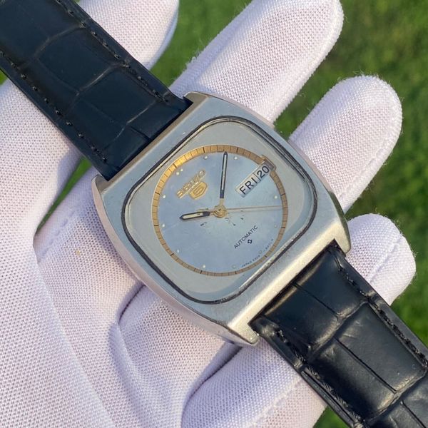 Vintage Seiko 5 Automatic Tv Shape Beautiful Dial Japan Made Men Watch 6309-6030 | WatchCharts ...