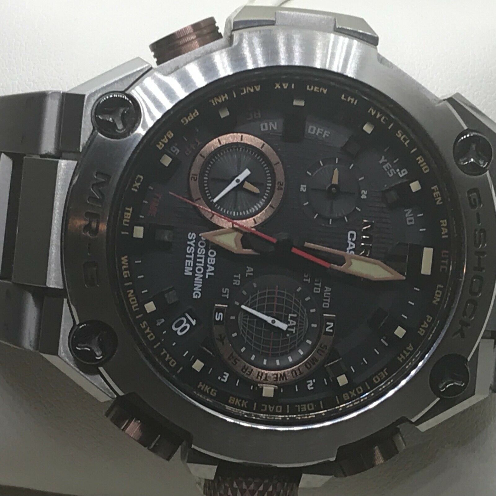 Casio G-Shock MR-G GPS Atomic Solar Hybrid MRG-G1000 MRG-G1000DC-1A ...