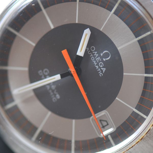 Vintage Omega Geneve Dynamic automatic watch with date two tone dial ...