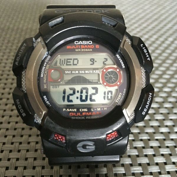 CASIO G-SHOCK GULFMAN Tough Solar Radio Controlled MULTIBAND6 GW-9110 ...