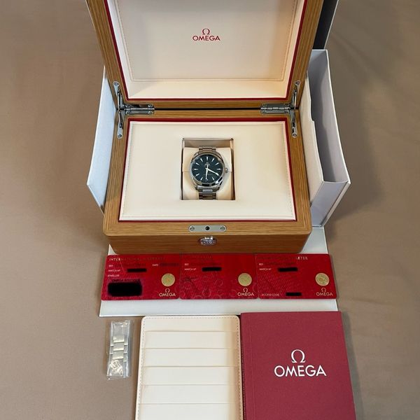 Omega Seamaster Aqua Terra Blue 150M Box and Papers Co-Axial 220.10.41 ...