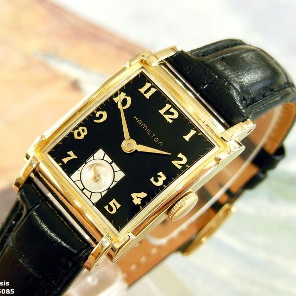 1949 Vintage HAMILTON PERRY, Stunning BLACK Dial, Serviced with ...