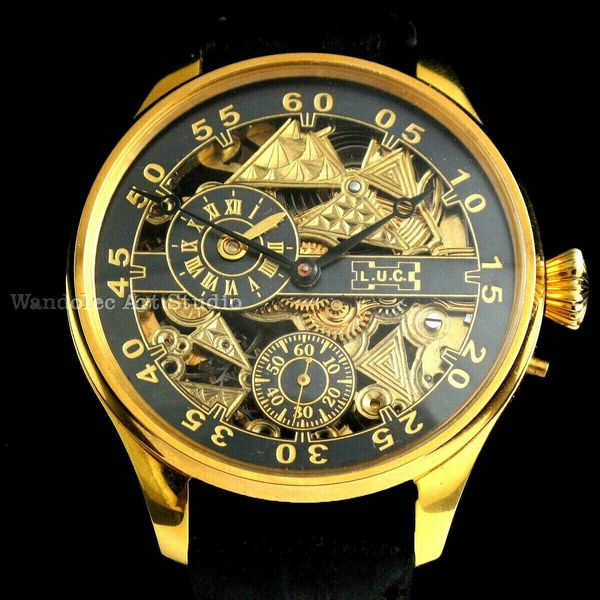 Vintage Mens Wristwatch Regulateur Skeleton Louis Ulysse Chopard LUC ...