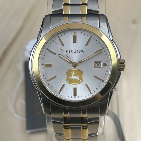 Bulova 1998 Classic Two-Tone 98H18 Stainless Steel Quartz Mens Watch ...