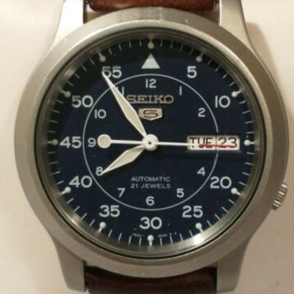 Seiko 5. SNK807. Blue Dial Automatic Watch | WatchCharts