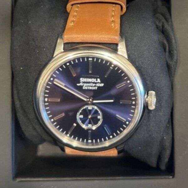 Shinola Detroit Argonite 1069 42 MM Ltd Edit. Blue Dial, Box & Papers ...